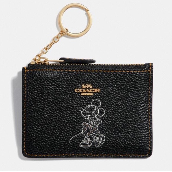 Coach | Accessories | Disney X Coach Mini Skinny Id Keychain Wallet ...